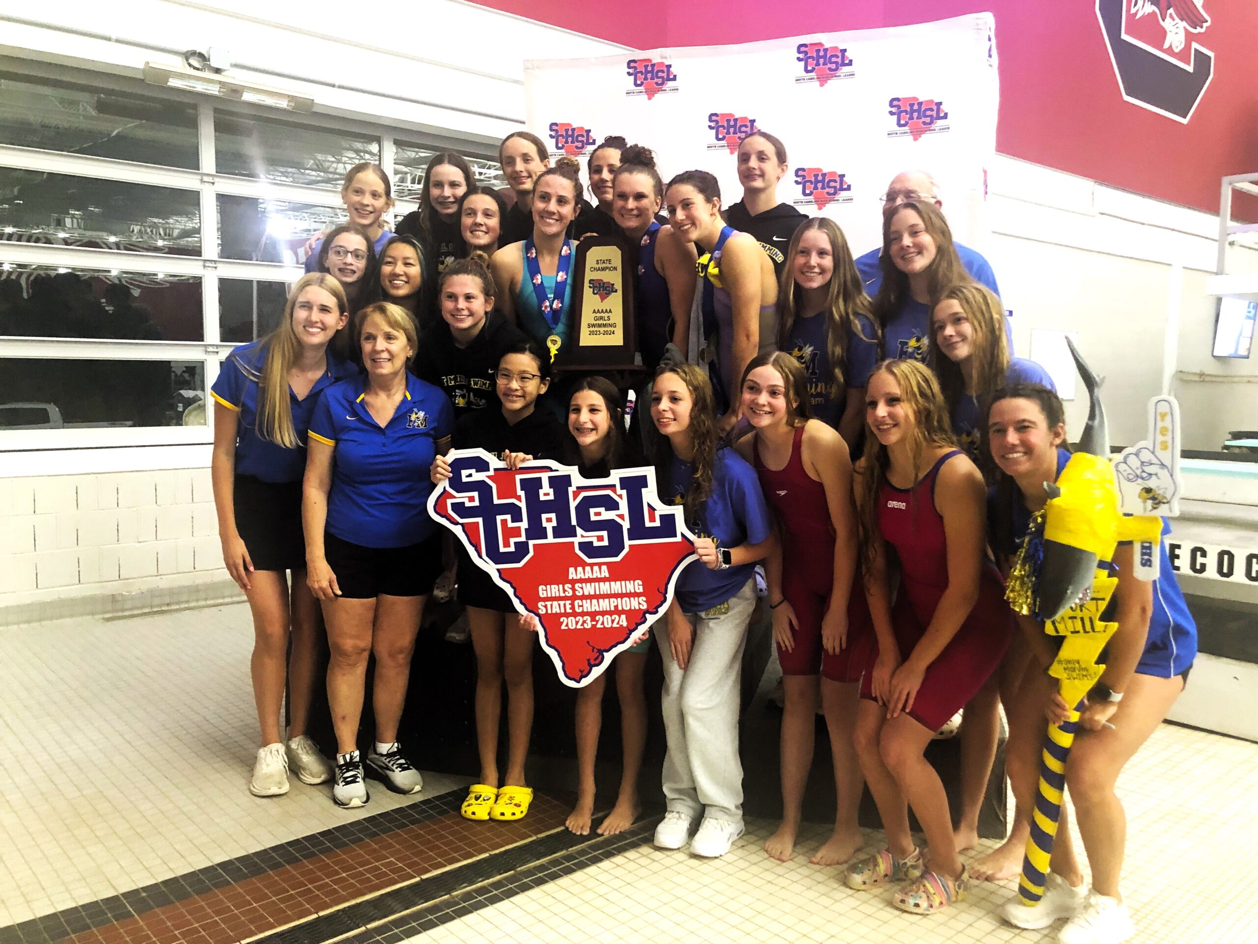 Back-to-back! Fort Mill repeats as 5A girls state swim champions - Fort ...